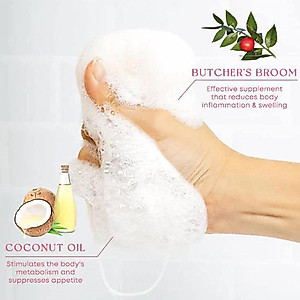 Body Sponges for Shower,Reusable Buff Puff Style Aromatherapy Loofah Body Sponge | Exfoliate Sponges Scrub Dead Skin Remover Sponge for Adult Baby Pingfen