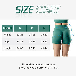 H-Quenby Workout Shorts for Women Tummy Control High Waisted Seamless Running Shorts Gym Fitness Yoga Home Athletic Shorts Green