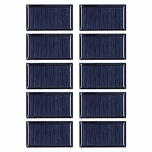 Pokerty9 Small Solar Cells,Solar Panel 300mA 0.15W 5V Weather Resistant Polysilicon for DIY Projects,Pokerty9YKD