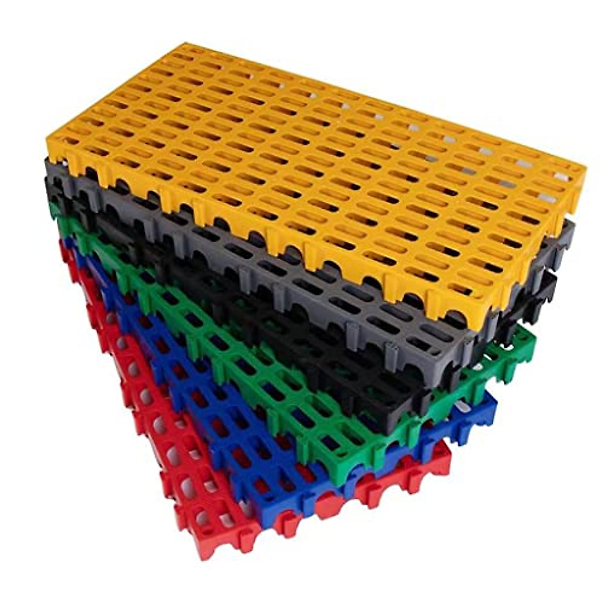 BBGS Floor Drainage Mat with Holes, Anti-Fatigue/Non-Slip Drainage Mat for Industrial Car Wash Slot-Free Gutter Floor Mat, 80x40x5cm (Color : Gray)