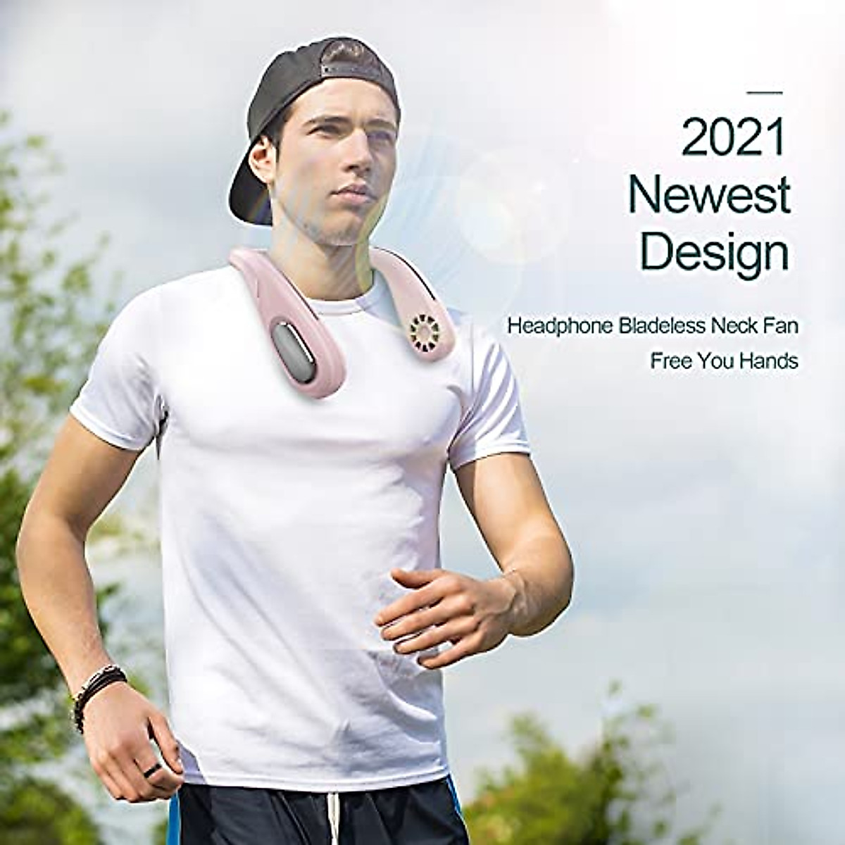 Lashahope Personal Fan,Portable Neck Fan Rechargeable,Hands-Free ...