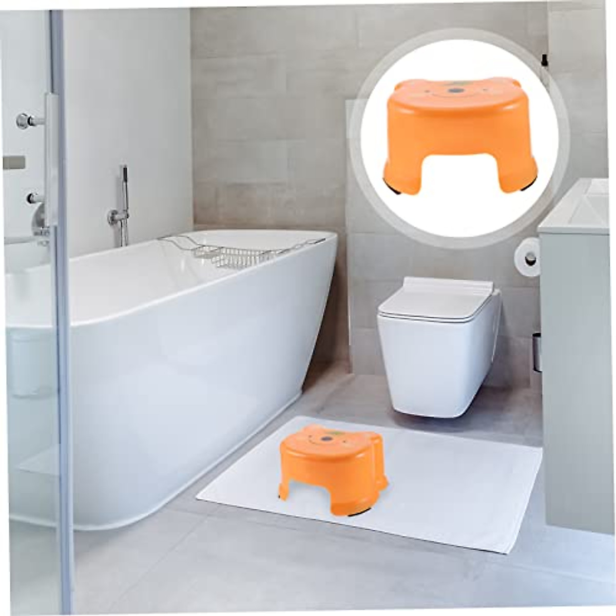 LIFKOME 3pcs Cartoon Plastic Stool Plastic Step Stools for Adults Bathroom Stool for Toddlers Porta Potty for Adults Potty Training Kitchen Helper Stool for Toddlers Shower Seat Stool Poo