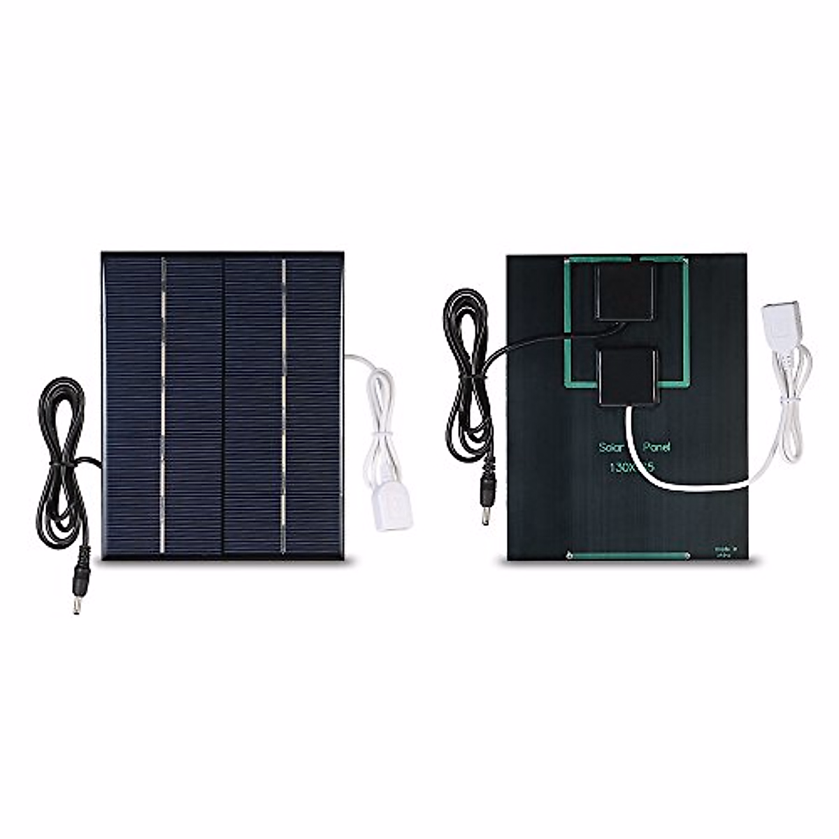 IUPPA 3.5W 5V Polycrystalline Silicon Solar Panel Solar Cell for Power r USB Port 18650 Battery Charging