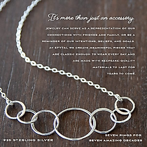 EFYTAL Happy 70th Birthday Gifts for Women, Sterling Silver 70th Birthday Necklace, Best Gifts for 70 Year Old Woman, 70th Birthday Ideas, 70th Birthday Gifts for Mom