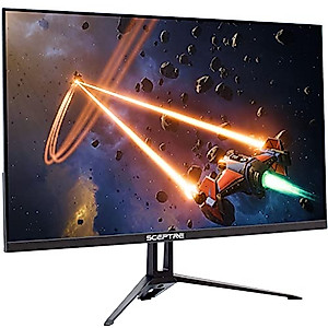 Sceptre IPS 27-inch Gaming Monitor 1920 x 1080p up to 165Hz 1ms AMD FreeSync Premium 119% sRGB DisplayPort HDMI Build-in Speakers, Machine Black (E275B-FPT168S)