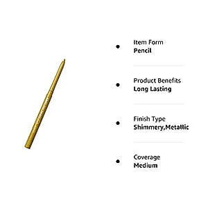 Colourpop ColourPop WILDCAT Metallic Eyeliner Retractable Pencil Creme Gel (Golden Sage Green) WILDCAT - Metallic Golden Sage 0.2g (0.007 Ounce)