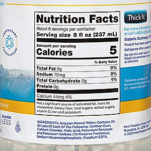 Thick-It AquaCareH2O Beverages Thickened Water - Honey Consistency, 46 oz Bottle