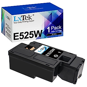LxTek Compatible Toner Cartridge Replacement for Dell E525W E525DW E525 525 to use with E525W Color Laser Printer (1 Black, High Yield)