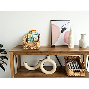 StorageWorks Wicker Storage Basket, Pantry Baskets for Organizing, Wicker Baskets with Built-in Handles