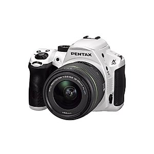 Pentax K-30 lens kit white w DA 18-55WR Weather-Sealed 16 MP CMOS Digital SLR with DA 18-55mm and 3-Inch LCD Screen