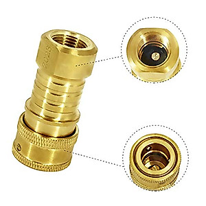 MCAMPAS 20FT Propane Hose Assembly with 3/8 Inch Natural Gas Quick Connect Fittings for Gas Grill, Griddle, Fire Pit, Heater.Included 3/8" Quick Disconnect Plug x Both 3/8" Male Pipe Thread