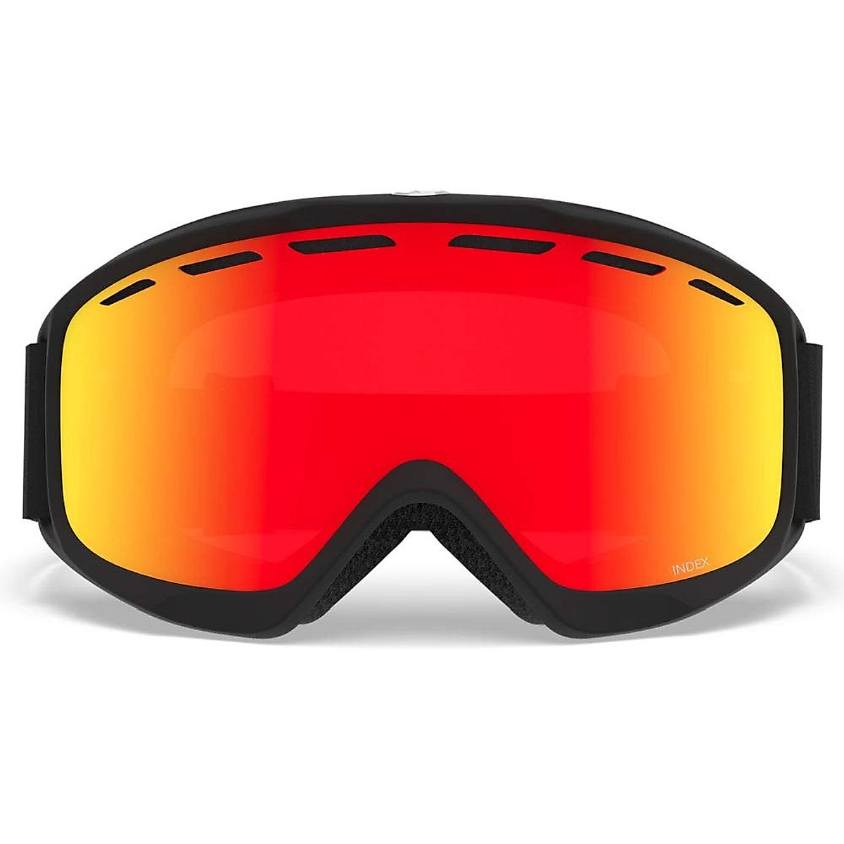 Giro Index OTG Adult Snow Goggles - Black Wordmark Strap with Vivid Ember Lens (2021)