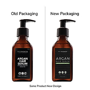 Profashion Argan Oil Hair Serum - Hair Care for Dry Damaged Hair - Smoothing Serum for Hair - Anti Frizz Serum - Renewing Argan Oil Hair Treatment with Hydrolyzed Keratin for Hair Conditioning, 2.4 oz