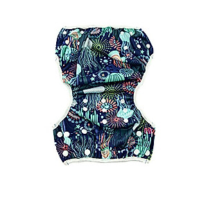 Babygoal Baby Girl Swim Diapers, Reusable Adjustable Washable Swim Underwear Fits 0-8M Baby Gifts and Swimming Lessons 2 Pack Small