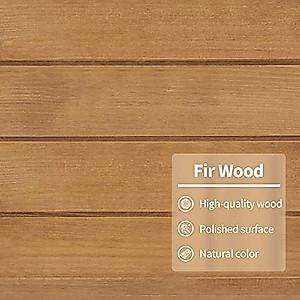 MCombo Outdoor Storage Cabinet, Garden Wood Tool Shed, Outside Wooden Shed Closet with Shelves and Latch for Yard, Patio, Deck and Porch 1000