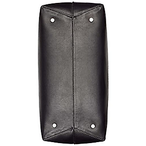 Calvin Klein Zina Triple Compartment Hobo, Black/Silver