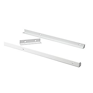 ClosetMaid SuiteSymphony Bracket Add On Accessory, Hardware Set, Pure White, Top Shelf Support Kit
