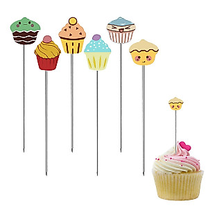6 Pack Cake Tester,Stainless Steel Cake Tester,Reusable Baking Tool,Cake Tester for Baking,5.4inches,Cake Supplies