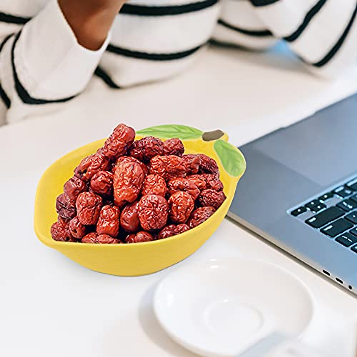 Dessert Dish Plates Snacks Fruit Salad Platter Ceramic Bowl Dish Platter Pastry Plate Lovely Table Decoration Lemon