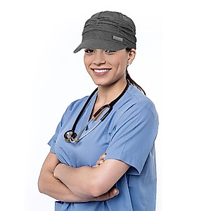 3 Pieces Newsboy Cabbie Cap Beret Hat Baseball Cap with Buttons Sun Brim for Woman Ladies (Navy Blue, Grey, Black)