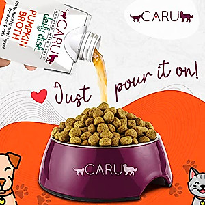 CARU - Daily Dish Pumpkin Broth Meal Topper for Dogs & Cats - Savory Pour-Over Broth - 1.1 lbs.