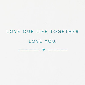 Hallmark Signature Wood Valentines Day Card, Anniversary Card, Love Card (Love Our Life Together)