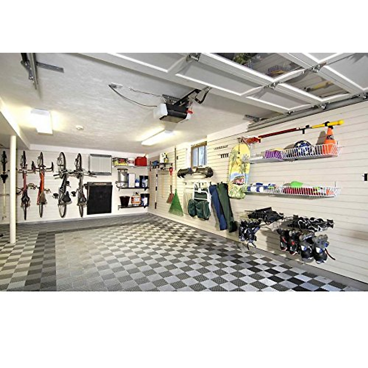 4FT Linkable LED Shop Light for Garages, 42W 4800LM 5000K Daylight White, LED Ceiling Light with Pull Chain (ON/Off), Linear Worklight Fixture with Plug,1 Pack