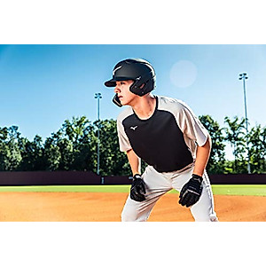 Mizuno Aerolite Crew Baseball Jersey, Grey, Medium