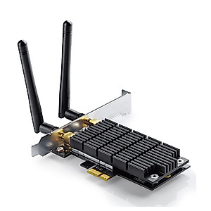 TP-Link AC1300 PCIe WiFi PCIe Card(Archer T6E)- 2.4G/5G Dual Band Wireless PCI Express Adapter, Low Profile, Long Range, Heat Sink Technology, Supports Windows 10/8.1/8/7/XP
