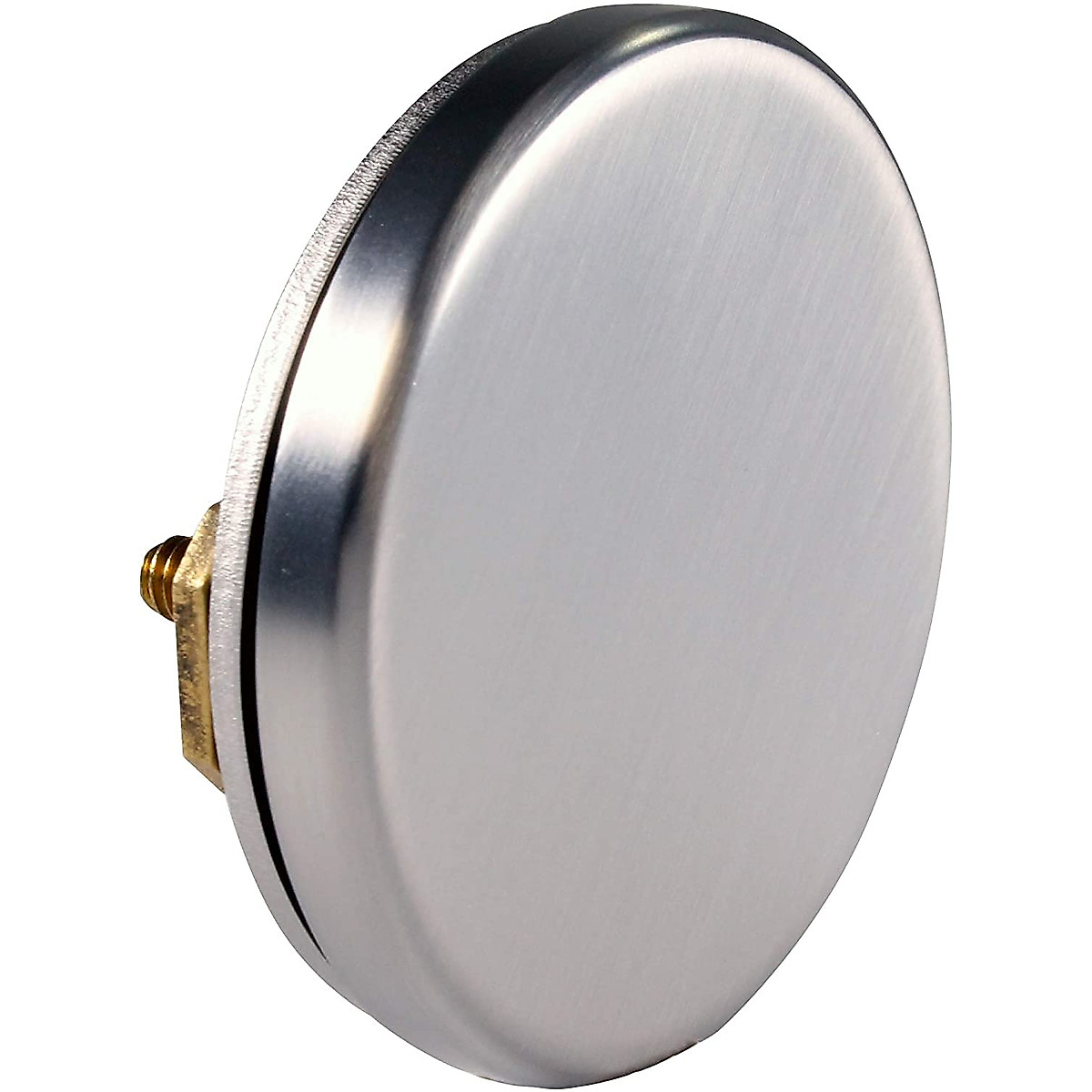 Westbrass D398RK-50-20 1-1/2" NPSM Coarse Thread Mushroom Tip-Toe Bathtub Drain Stopper with Illusionary Overflow Faceplate, Stainless Steel (50-Pack)