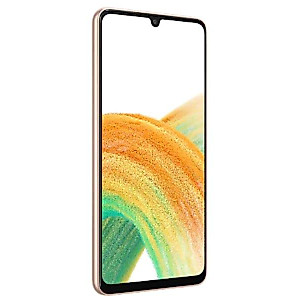 SAMSUNG Galaxy A33 5G Dual A336E 128GB 8GB RAM Factory Unlocked (GSM Only | No CDMA - not Compatible with Verizon/Sprint) - Awesome Peach