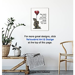 Zen Buddha Wall Art & Decor - LARGE 11X14 - Spa Room Decor - Spiritual Gifts for Women - Namaste Wall Decor - Positive Quotes Poster - Encouragement Gifts for Women - Meditation Gifts - Buddhist Sign