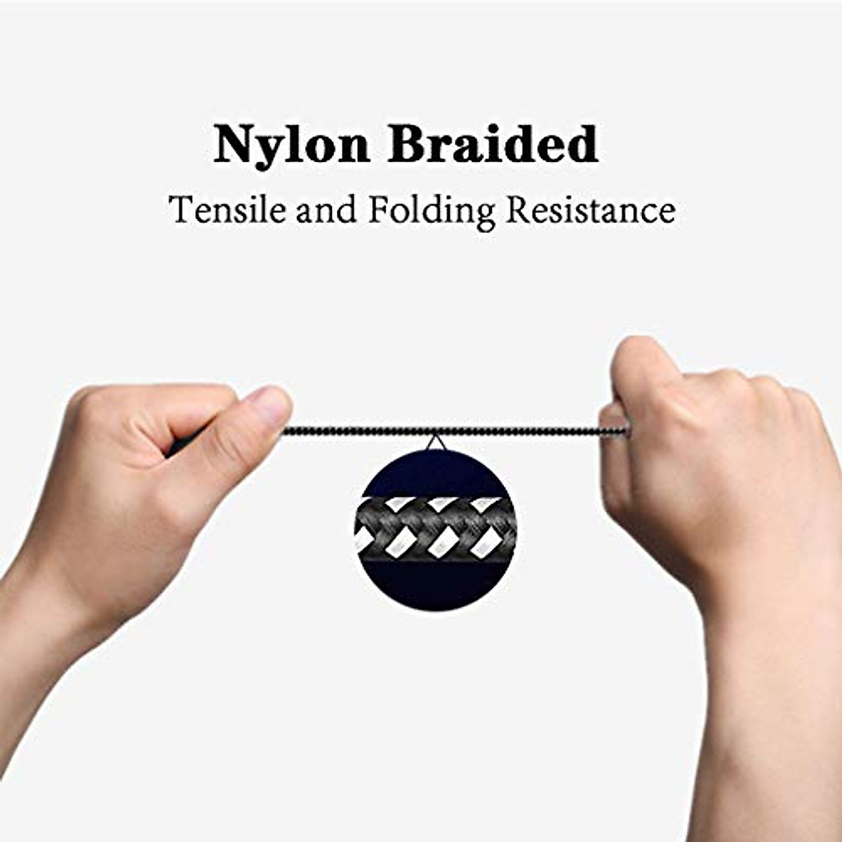 LYONGTECH 8.15 Inch Micro-AB to iOS Remote Controller Cable for DJI Mavic Mini/SE,Mavic 2 Pro/Zoom, Mavic Pro/Platinum,Mavic Air,OTG Nylon Braided RC Phone Data Cord(iOS Connector)