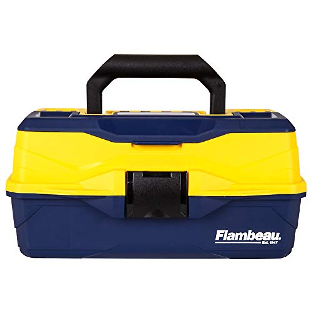Flambeau Outdoors 6381KA 1-Tray Adventurer Kid's Box with Starter Tackle Kit - Yellow/Blue