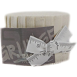 BasicGrey Grunge Basics Crème Junior Jelly Roll 20 2.5-inch Strips Moda Fabrics 30150JJR 270