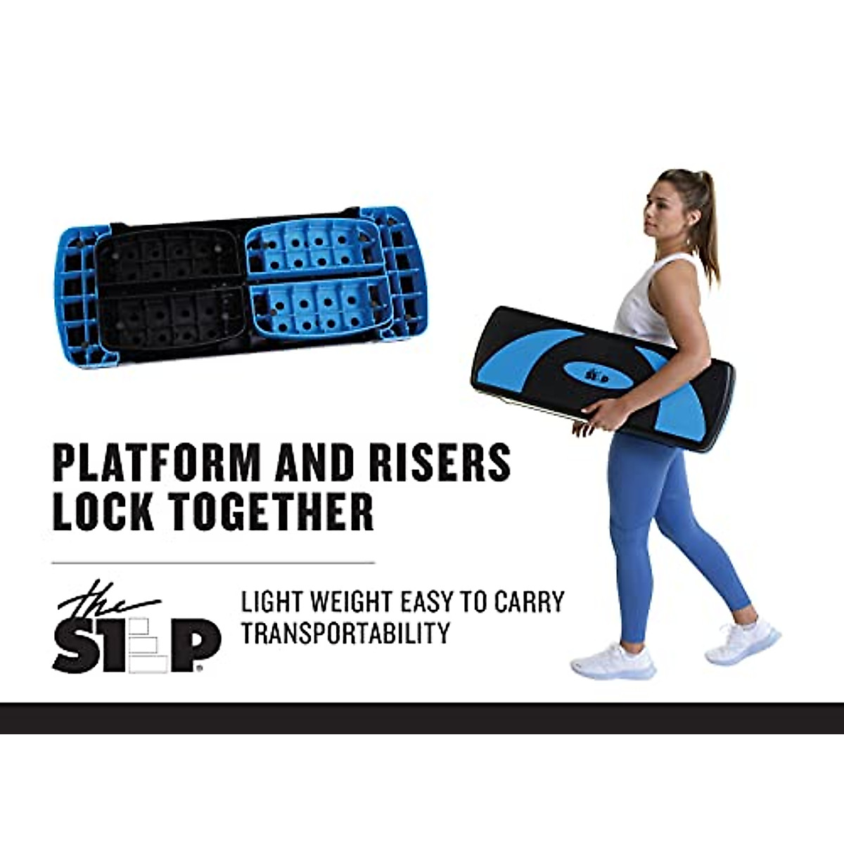 The Step Large Aerobic Stepper for Home Workout Steppers for Exercise