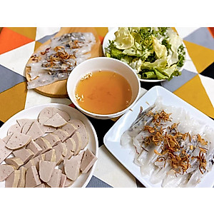 Rice cake rollers rice with big spoon and stick bamboo, banh cuon vietnamese maker (Big spoon and stick bamboo)