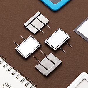 20 Pcs Black Cubicle Pins Partition Pins Cubicle Accessories Fabric Partition Nameplate Brooch for Office Brooch Decor, Furniture, Office Signs, and Fabric Mounting