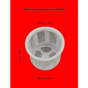 YAMAKATO Generator Petcock Fuel Tank Shut Off Valve Gas Switch 310574GS for Champion Generac 310573GS 193272GS 204743GS All Power Briggs and Stratton etc., M10X1.25mm