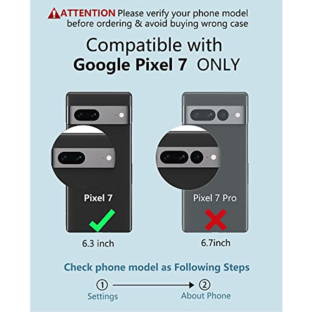 FNTCASE for Google Pixel 7 Case: Military Grade Shockproof Drop Protective Phone Cover with Kickstand, Slide Camera Cover & Screen Protector, Heavy Duty Cell Phone Case for Pixel 7-6.3 inch Blue