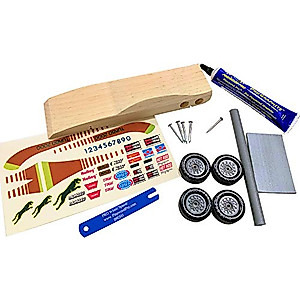 Pine Derby Car Kit with PRO Graphite to Build The Ferrari by Pinewood Pro