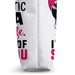 STNA Nurse Smart Sarcastic Messy Bun Nurses Week Nursing Tote Bag