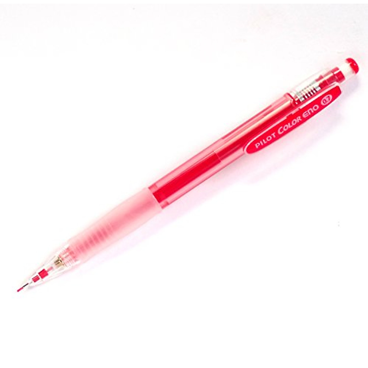 Pilot Color Eno Red Set, 0.7mm Mechanical Pencil + Mechanical Pencil Lead 0.7mm, Red, 10 Leads(Japan Import)