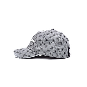 ARIAT Women's Grey Pattern Ponytail Cap with Hook and Loop Closure