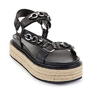 Karl Lagerfeld Paris Women's Palma Fashion Teva Sandal, Black, 9.5