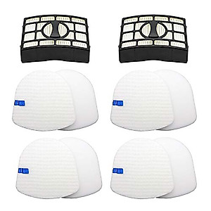 Colorfullife Replacement Filter for Shark Rotator Navigator Zero-M Lift-Away Speed Upright Vacuum UV650, UV725, ZU560, ZU560C, ZU561, ZU562, ZU572, ZD400, ZD402, Part XFFK560, XHEPA560, XFFKZD400, XHFZD400