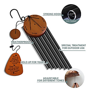 TONESLIX Memorial Wind Chimes, Sympathy Wind Chimes, Windchimes in Memory of a Loved one, Loss of Loved One Bereavement Gifts, Loss of Father Mother Husband Son Funeral Memorial Gifts