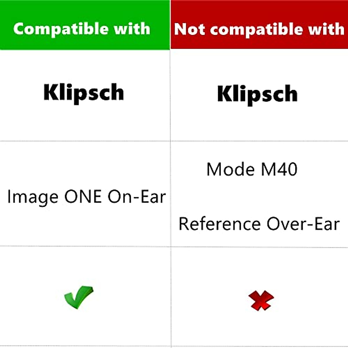 TaiZiChangQin Ear Pads Ear Cushions Earpads Replacement Compatible with Klipsch Image ONE On-Ear Headphone