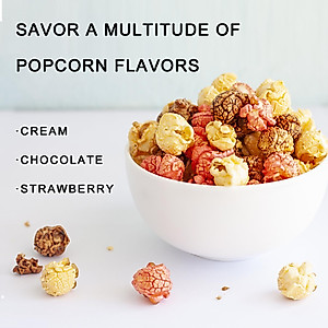 ZZYYZZ Traditional Popcorn Maker, High Pressure Making Stainless Steel Popcorn Popper Healthy Oil for Christmas Halloween Home Decor,100ml