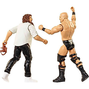 ​WWE MATTEL Stone Cold Steve Austin vs Mankind Championship Showdown 2 Pack 6 in Action Figures High Flyers Battle Pack for Ages 6 Years Old and Up​